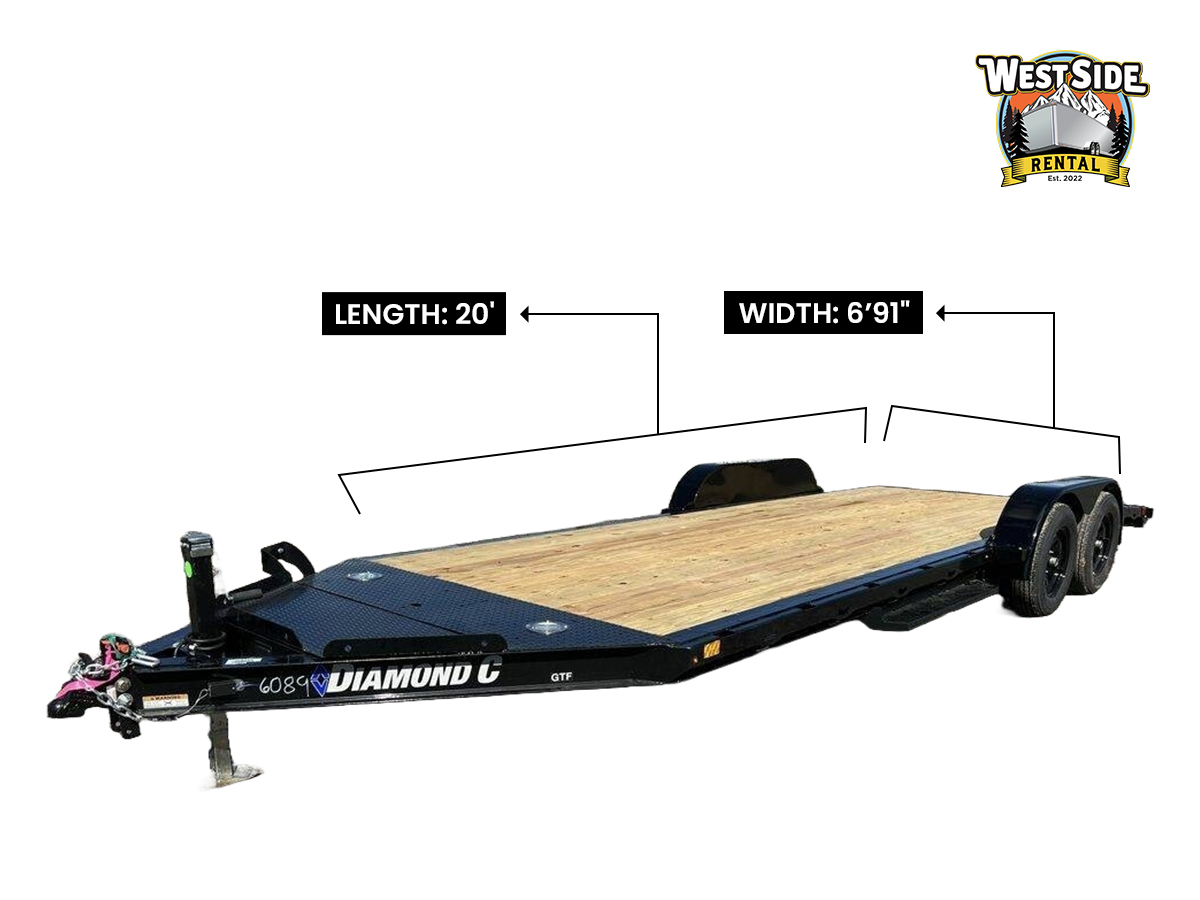 25 ft Deck Over Flatbed Trailer Rental | Westside Rental
